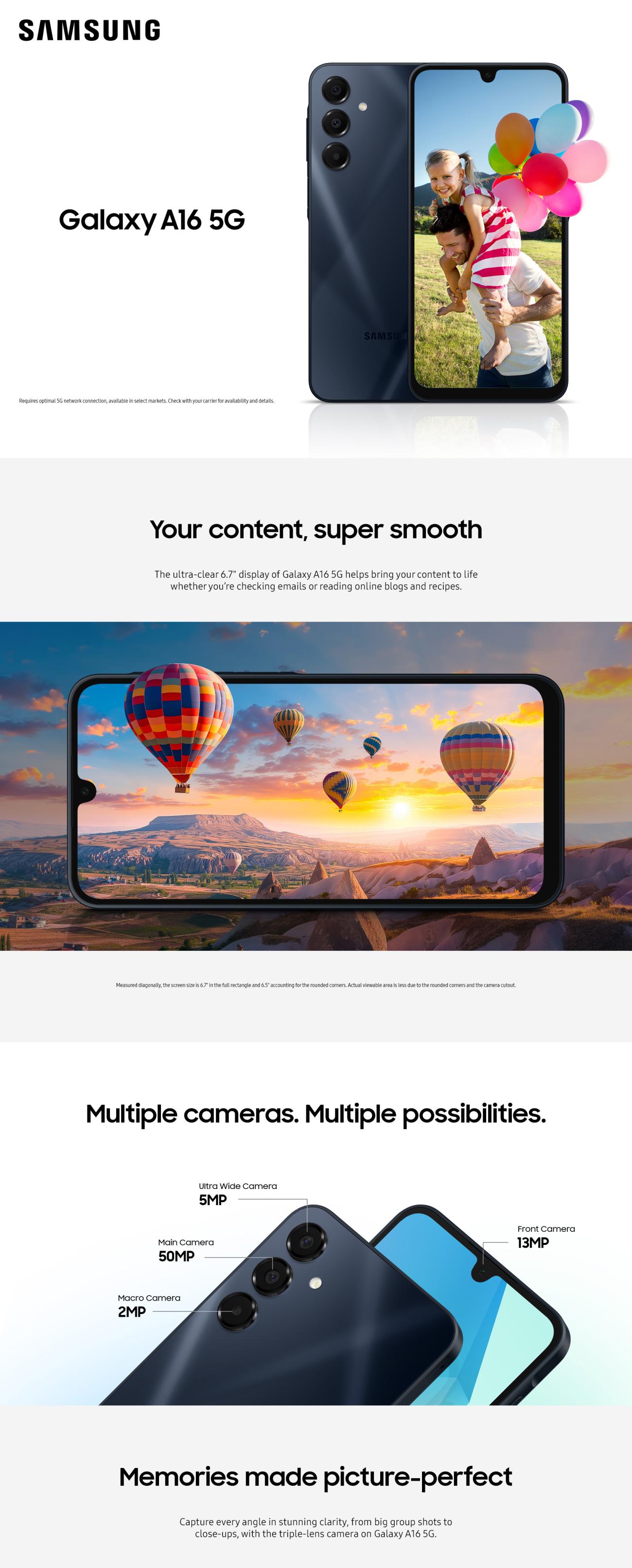 Galaxy A16 5G 128GB Blue Black | Cellcom