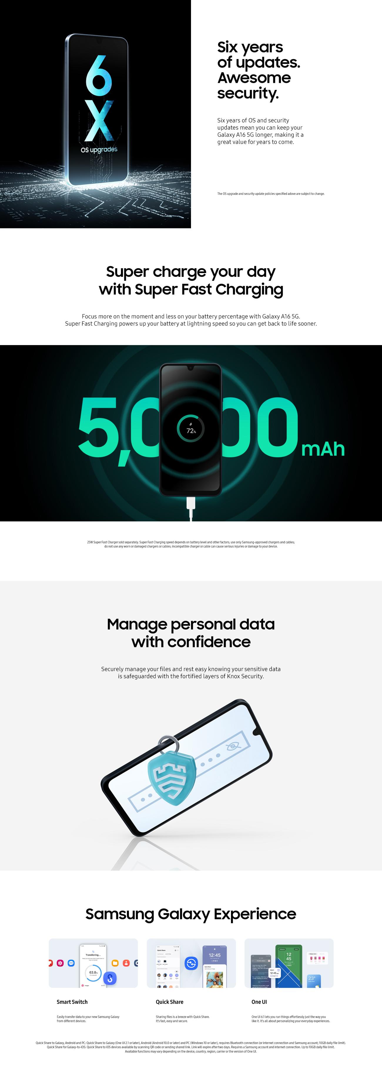 Galaxy A16 5G 128GB Blue Black | Cellcom